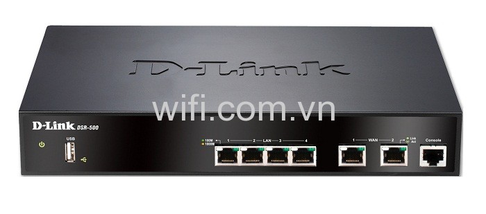 D-Link DSR-500/E Dual WAN 4-Port Gigabit VPN Router - ACTSolutions